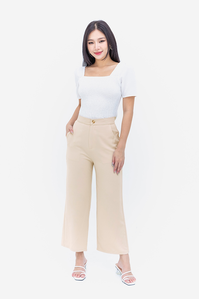 Danielle Pants in Latte | FlymetoParis